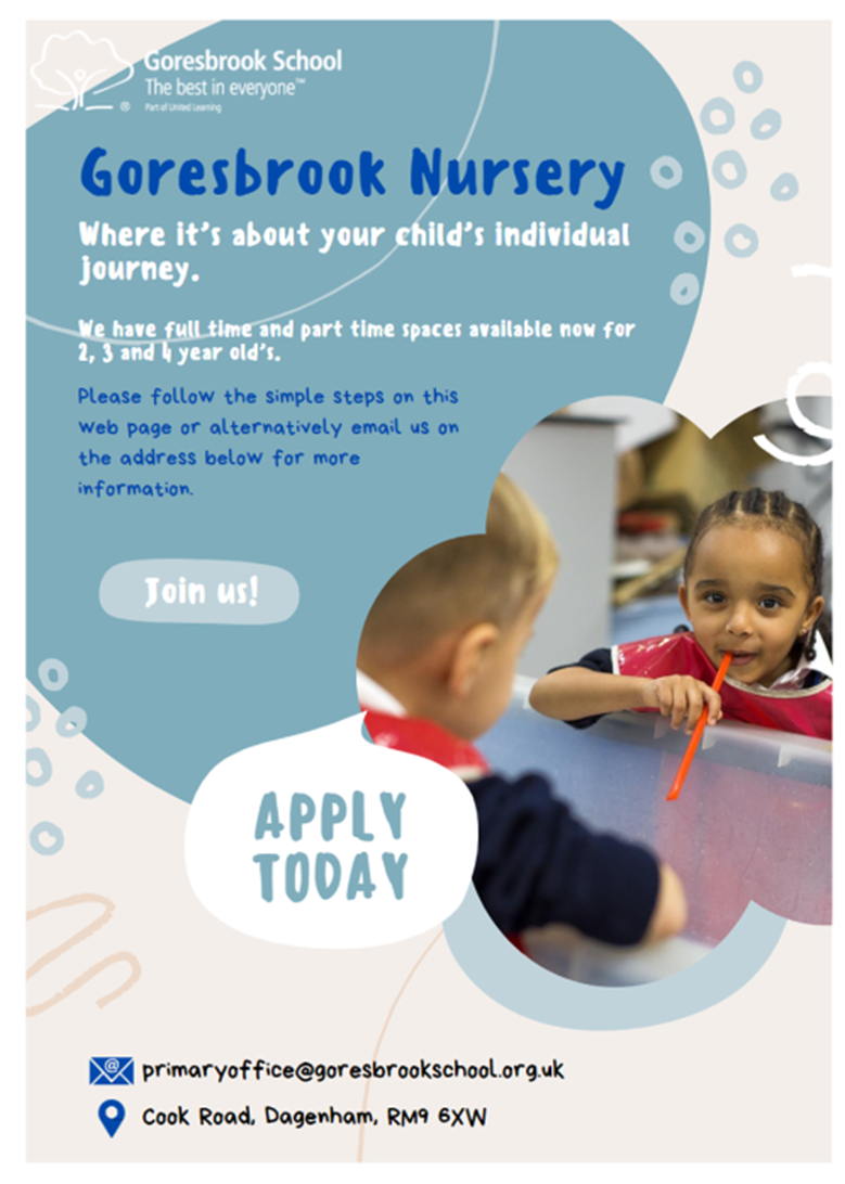 Goresbrook Primary School > ADMISSIONS